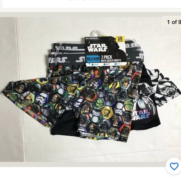 Disney | Accessories | Boys Star Wars Boxer Briefs 3 Pack Action Size ...